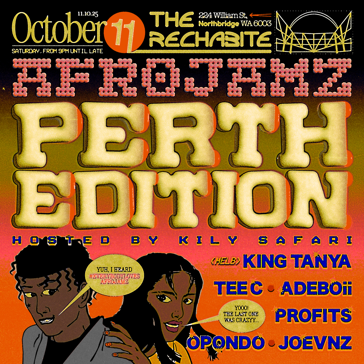 Afrojamz: Perth Edition — The Rechabite