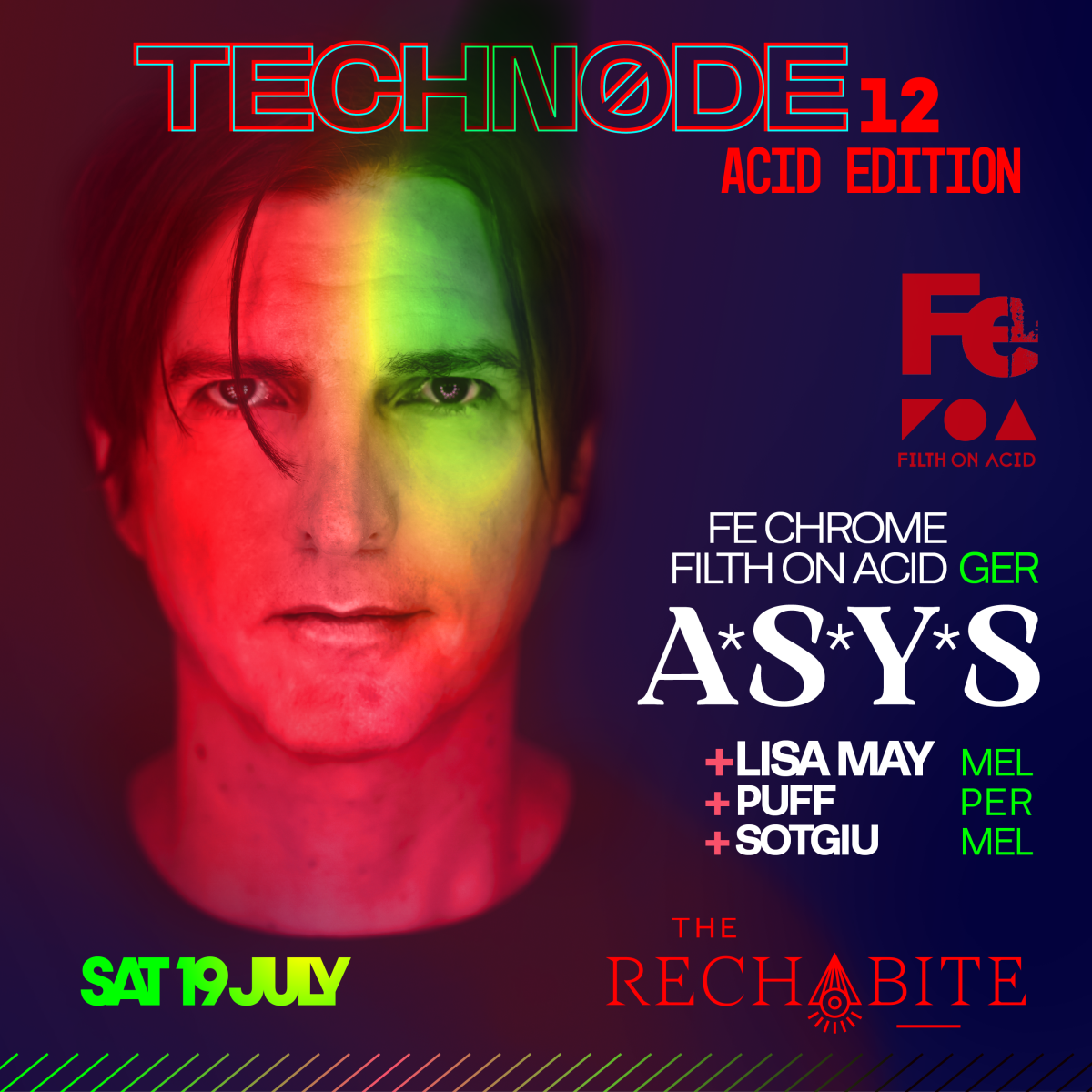 Techn0de #12 - A*S*Y*S [GER] - Filth on Acid - Fe Chrome — The Rechabite