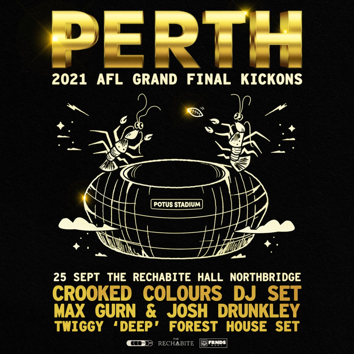 CROOKED COLOURS DJ SET - AFL Grand Final Kickons — The Rechabite