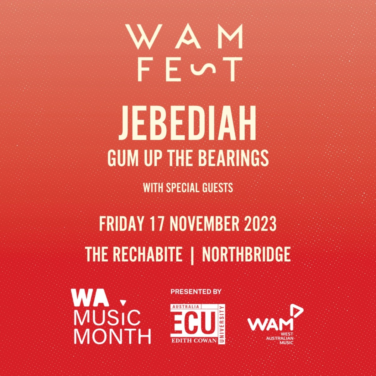 WAMFest Pres. Jebadiah ~ Gum Up The Bearings Tour — The Rechabite
