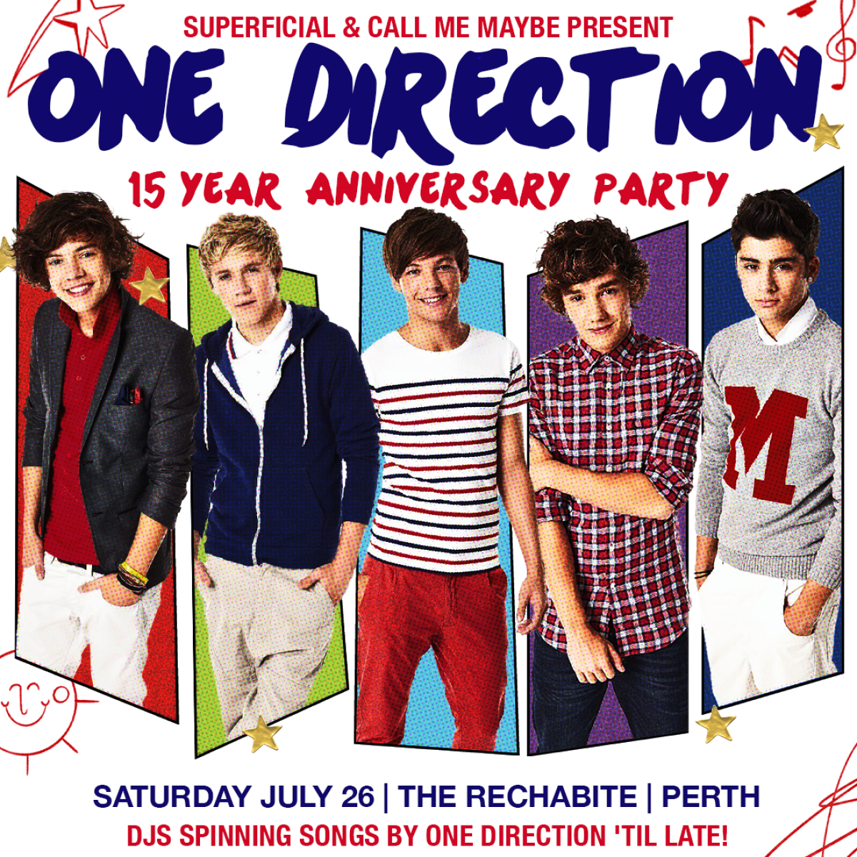 One Direction: 15th Anniversary Party — The Rechabite