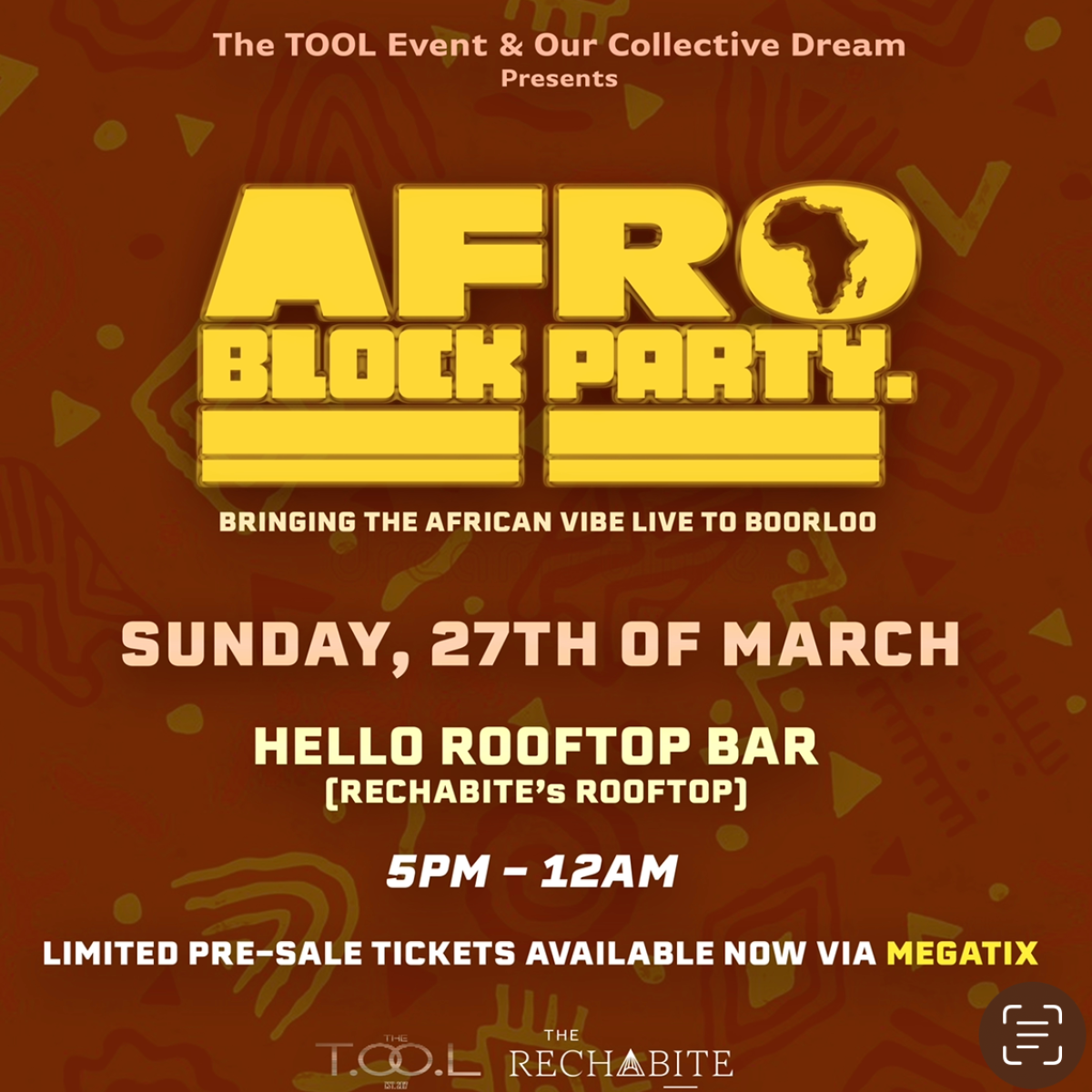 AFRO BLOCK PARTY ~ TOOL x OCD — The Rechabite
